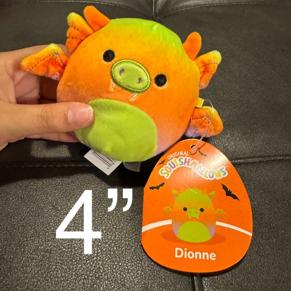 Squishmallows | Toys | Squishmallows Dionne 4 Bright Orange And Green ...